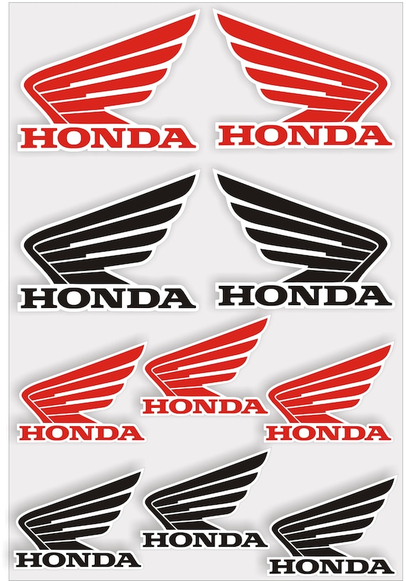 10x Honda Motorcycle Decals / Stickers Printed on Quality - Etsy