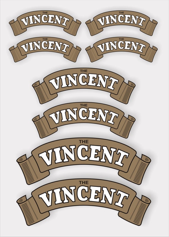 Vincent Motorcycle Decals / Stickers Printed on Quality Vinyl | Etsy