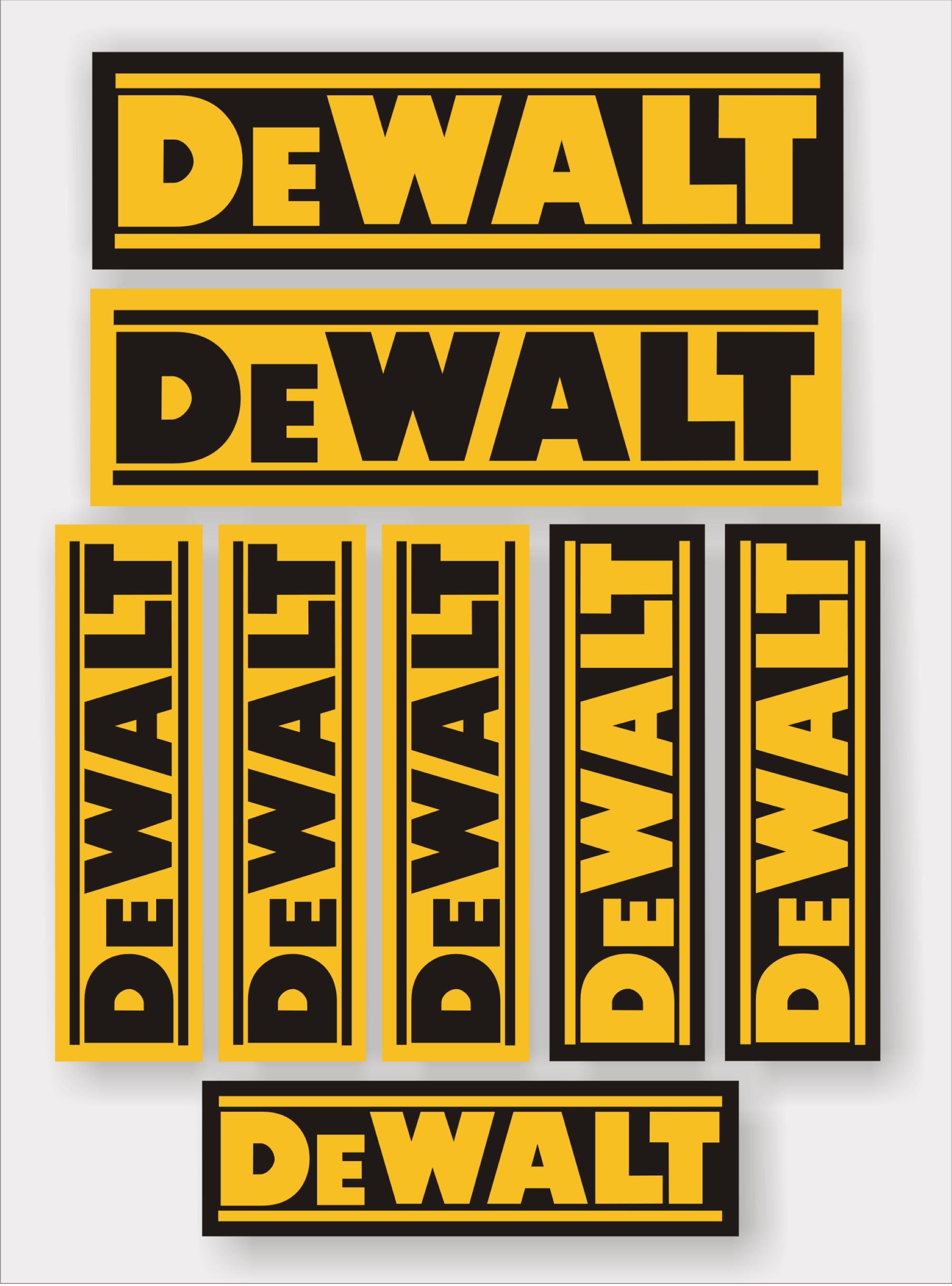 8x Dewalt Decal Stickers High Quality Vinyl Laminated for - Etsy UK