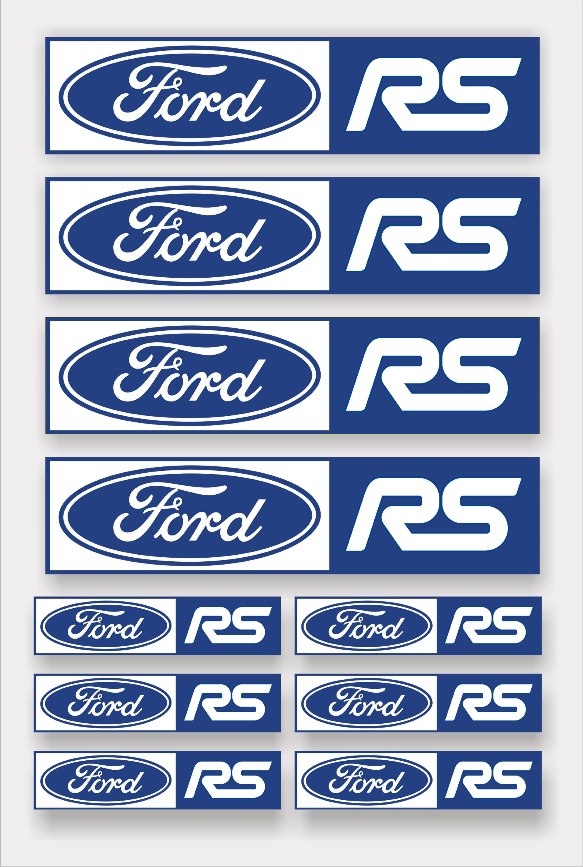 10x Ford RS Logo Decals Car Stickers Printed on Quality - Etsy UK