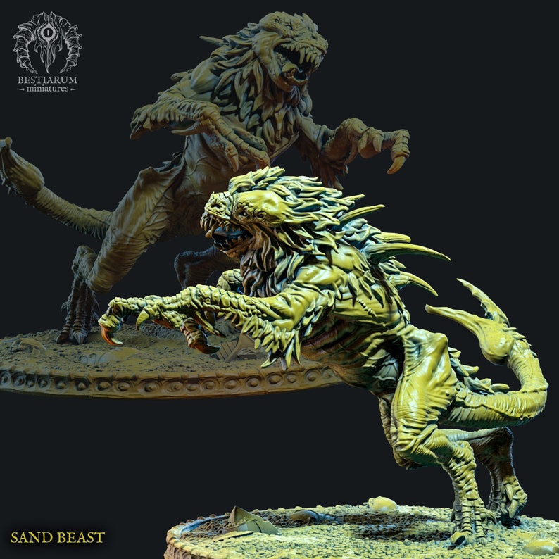 Sand Beasts 2 Poses / Mythicon Gladiators / Bestiarum | Etsy