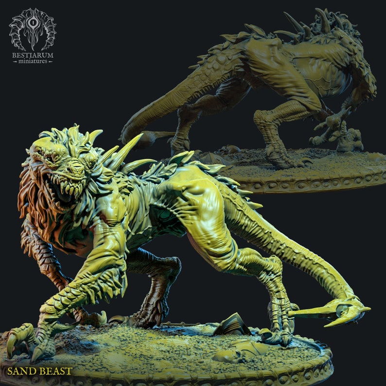 Sand Beasts 2 Poses / Mythicon Gladiators / Bestiarum | Etsy