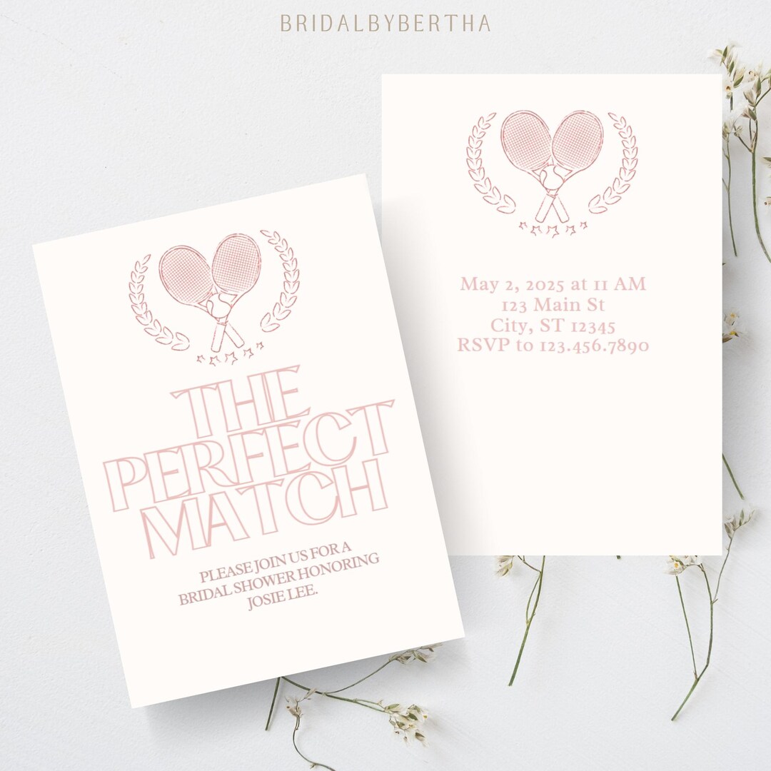 Bridal Shower Template, the Perfect Match, Match Made in Heaven Bridal ...