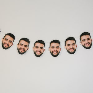 CUSTOM FACE BANNER, Happy Birthday Party Decor, Bachelorette Hen Bridal ...