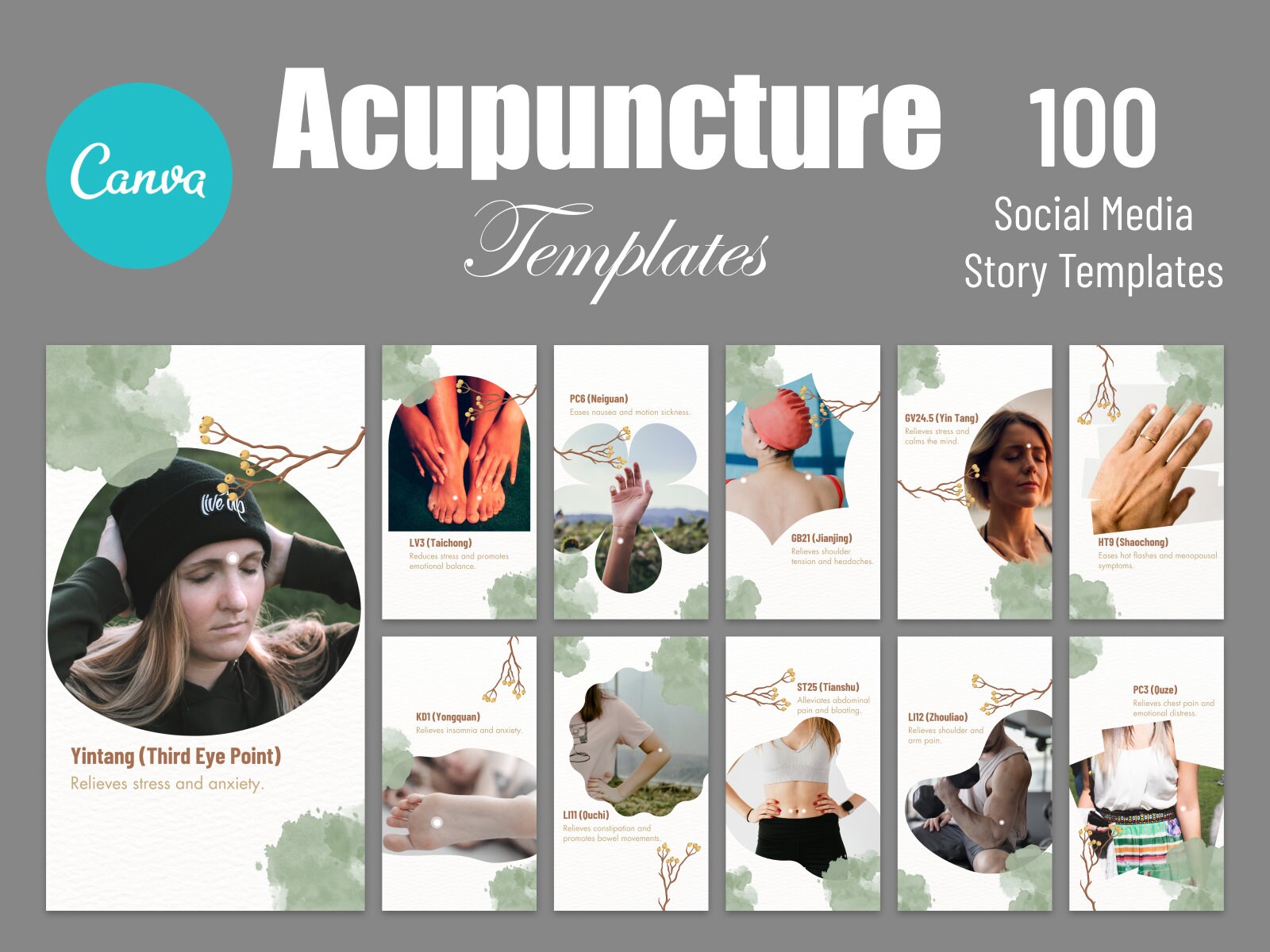 Acupuncture Template - Customizable Instagram Templates for Acupuncture ...