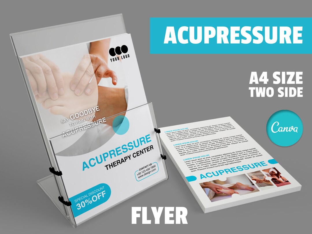 Acupressure Flyer Template - Homeopathy Therapy Flyers Templates ...
