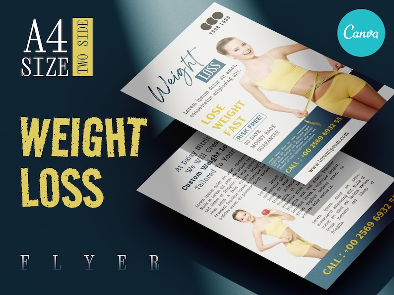 Tirzepatide Weight Loss Flyer | Editable Canva Template | Ready to ...