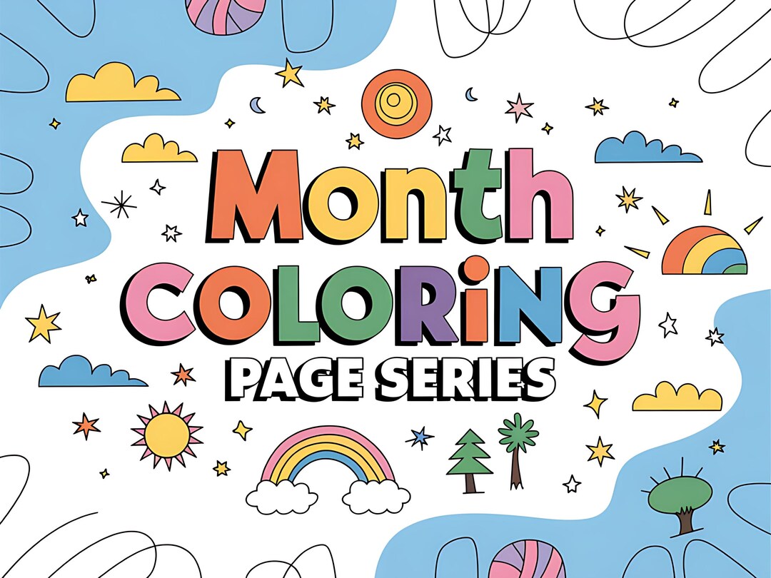 Month Coloring Pages for Kids – Fun and Educational Learning Activity ...