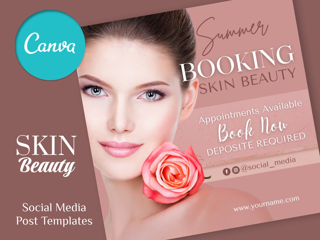 Skin Summer Booking Flyer, Summer Season Flyer, May Appointment Flyer ...