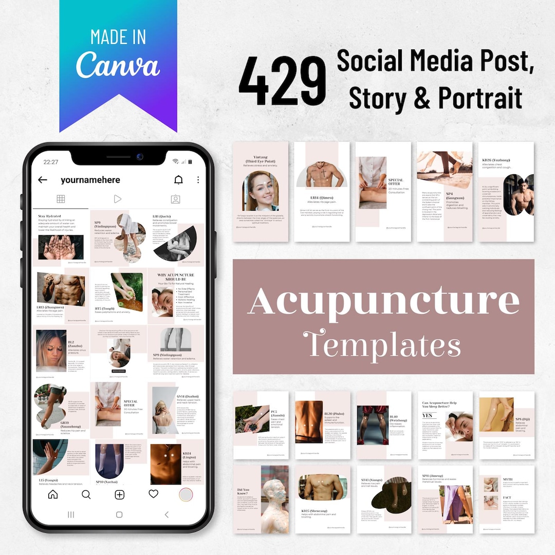 Acupuncture Template - Customizable Instagram Templates for Acupuncture ...