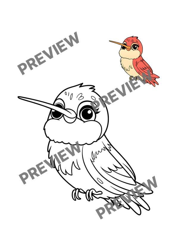Birds Coloring Pages for Kids – Fun and Creative Feathered Friends ...