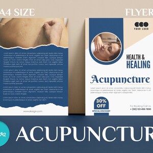 Acupuncture Flyer Template - Homeopathy Acupuncturist Therapy Flyers ...