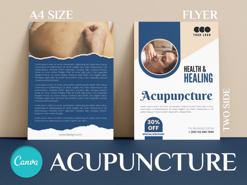 Acupuncture Flyer Template - Homeopathy Acupuncturist Therapy Flyers ...