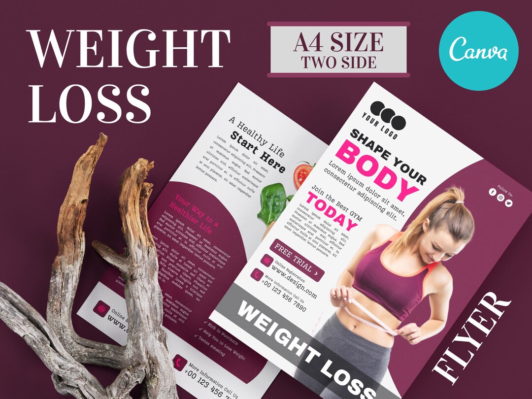 Tirzepatide Weight Loss Flyer | Editable Canva Template | Ready to ...