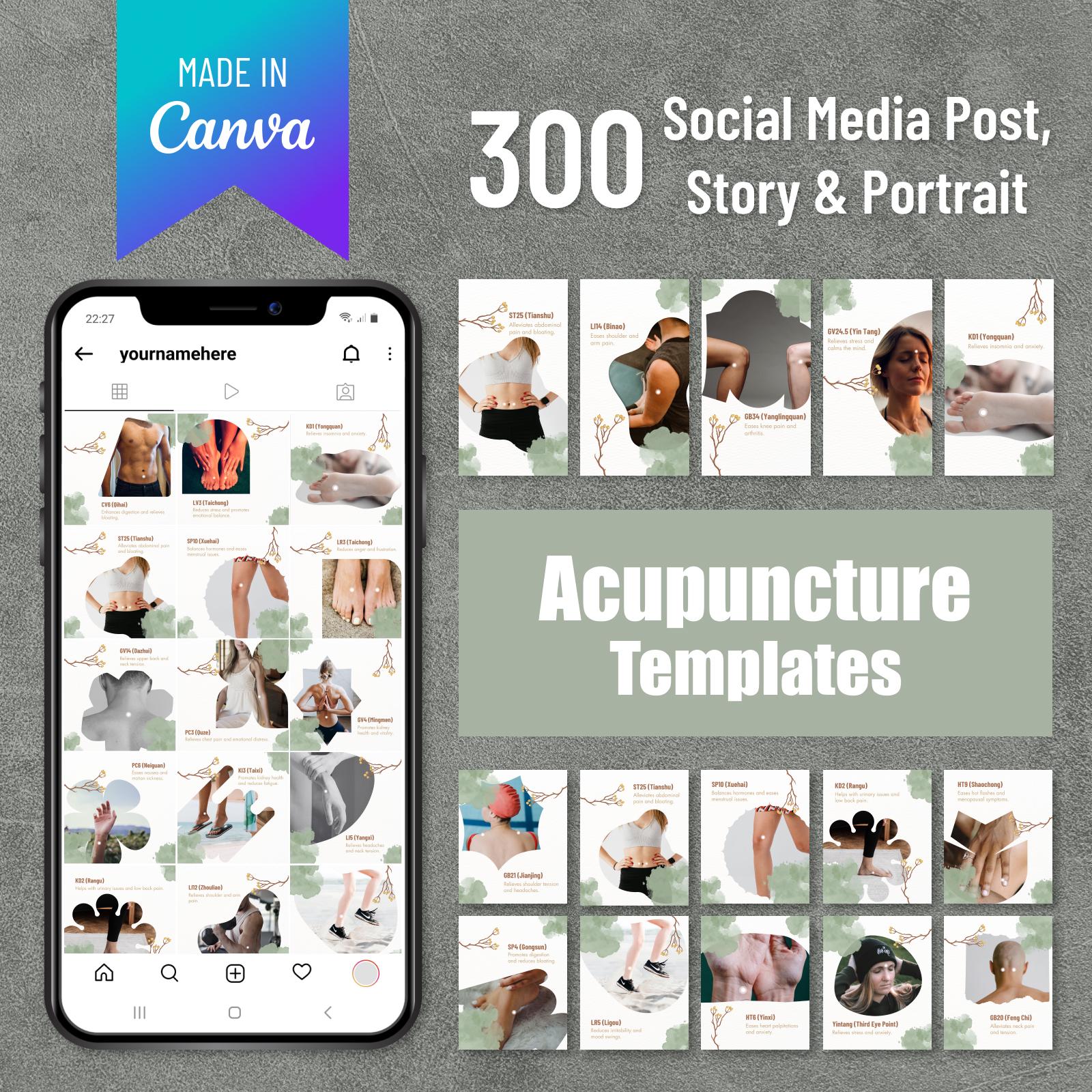 Acupuncture Template - Customizable Instagram Templates for Acupuncture ...
