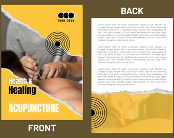Acupuncture Flyer Template - Homeopathy Acupuncturist Therapy Flyers ...