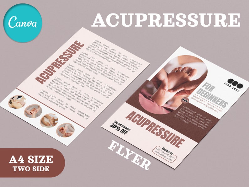 Acupressure Flyer Template - Homeopathy Therapy Flyers Templates ...