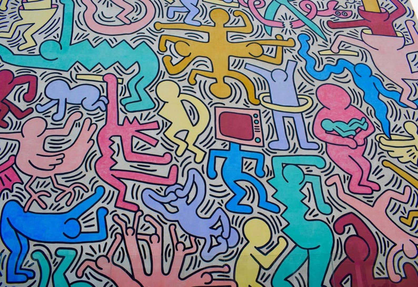 Keith Haring Canvas Keith Haring Art Pop Art Canvas & | Etsy