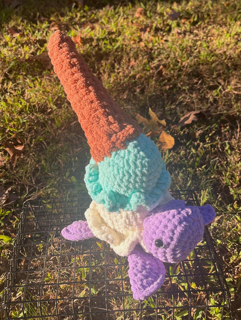 Crocheted Ice Cream Turtle - Etsy