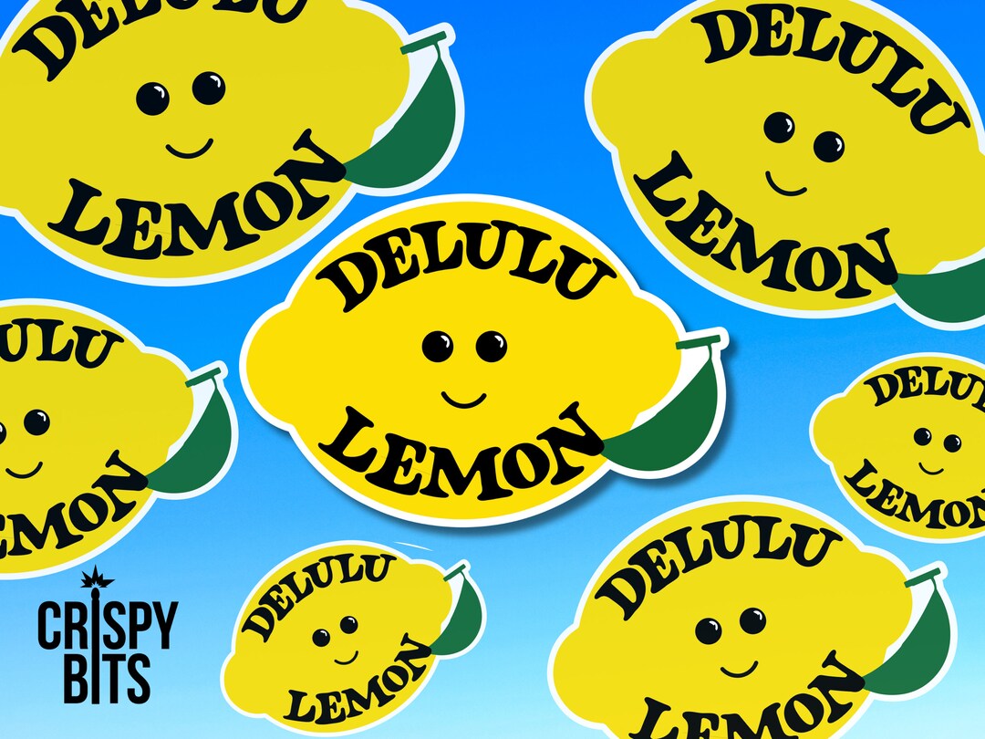 Delulu Lemon Sticker | Fruit Sticker | Funny | Gifts for Her | Gen Z ...