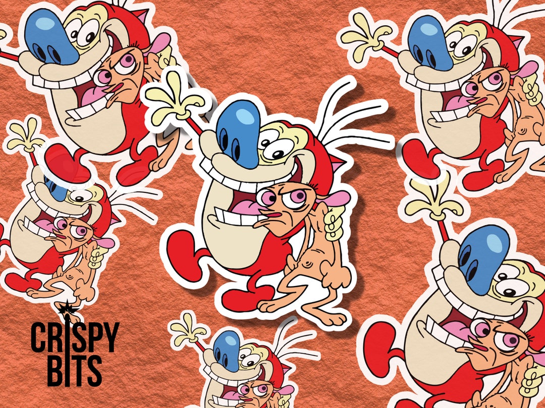 Ren and Stimpy Sticker | Happy Happy Joy Joy | Funny| 90s | TV Show ...