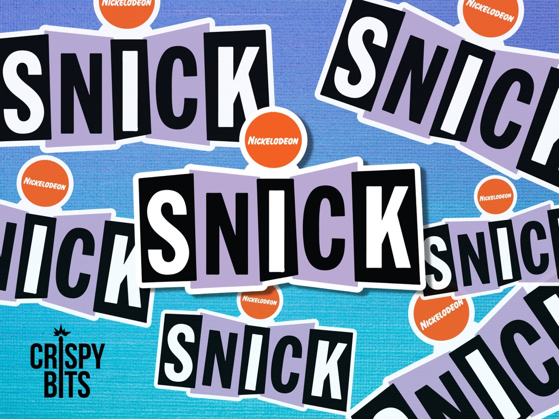 SNICK Sticker Nickelodeon Sticker Saturday 90s Sticker - Etsy