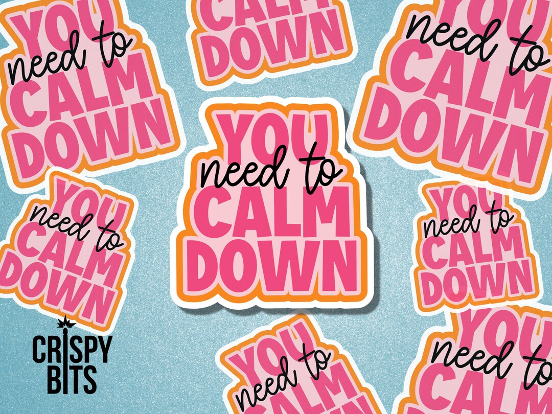 You Need to Calm Down Sticker Relax Taylor Swift Hydro Flask Water ...