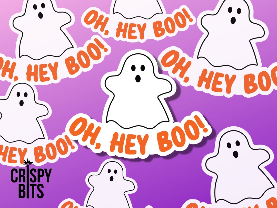 Oh, Hey Boo Sticker | Funny Sticker | Halloween | Ghost | Holiday ...