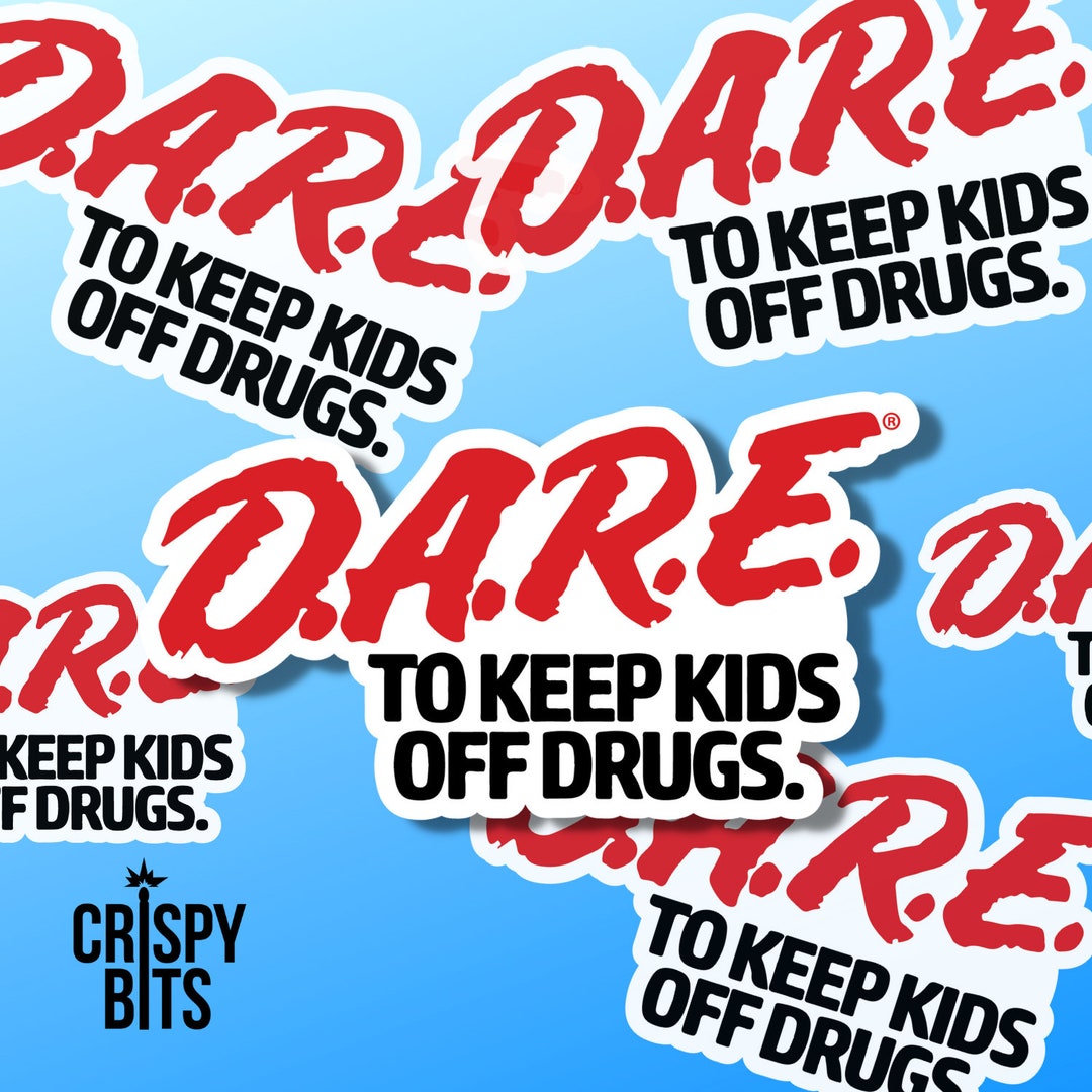 D.A.R.E. Sticker | Funny Sticker | Nostalgia Sticker | Drug Prevention ...