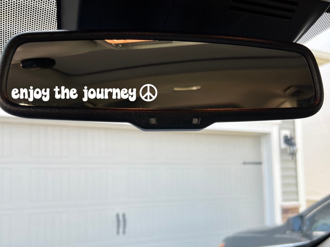Enjoy the Journey Decal | Mirror Decal | Affirmation | Peace Sign ...