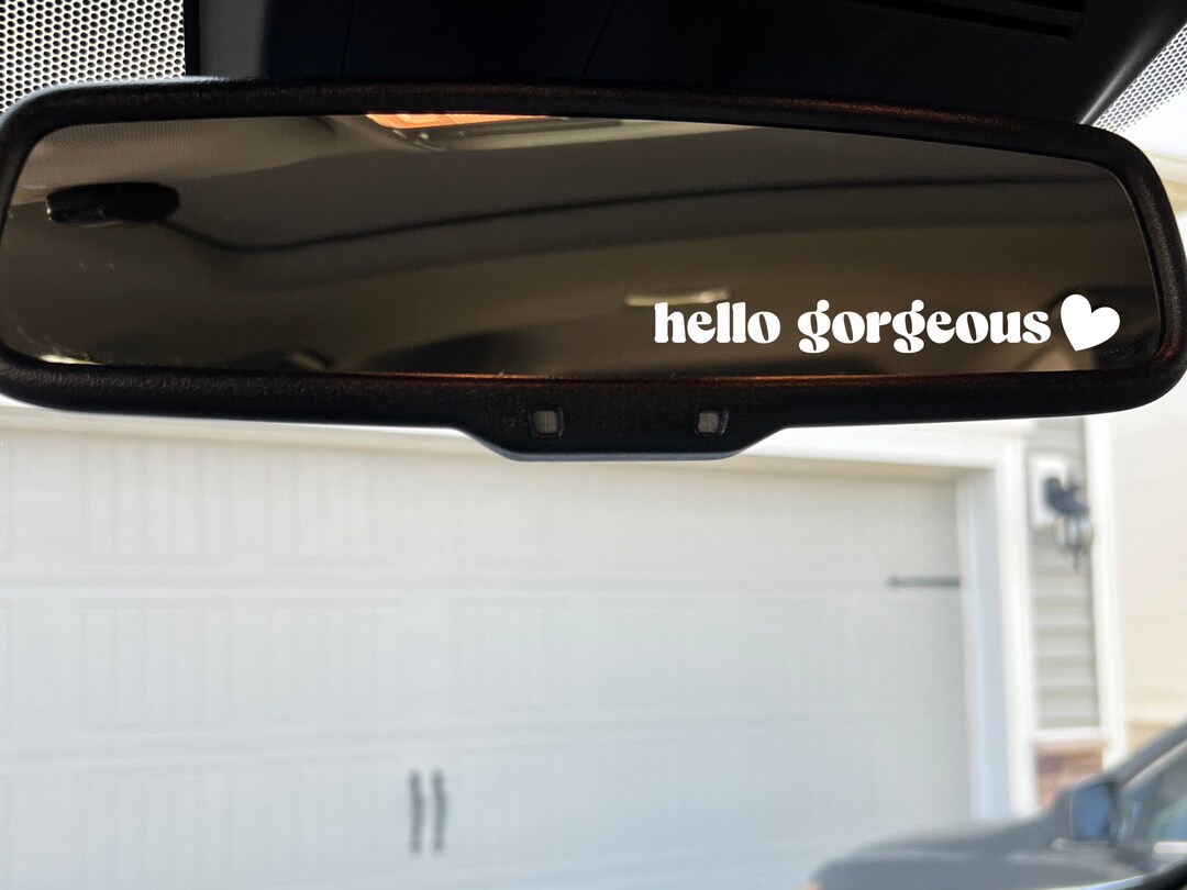 Hello Gorgeous Decal | Mirror Decal | Water Bottle Decal | Vinyl ...