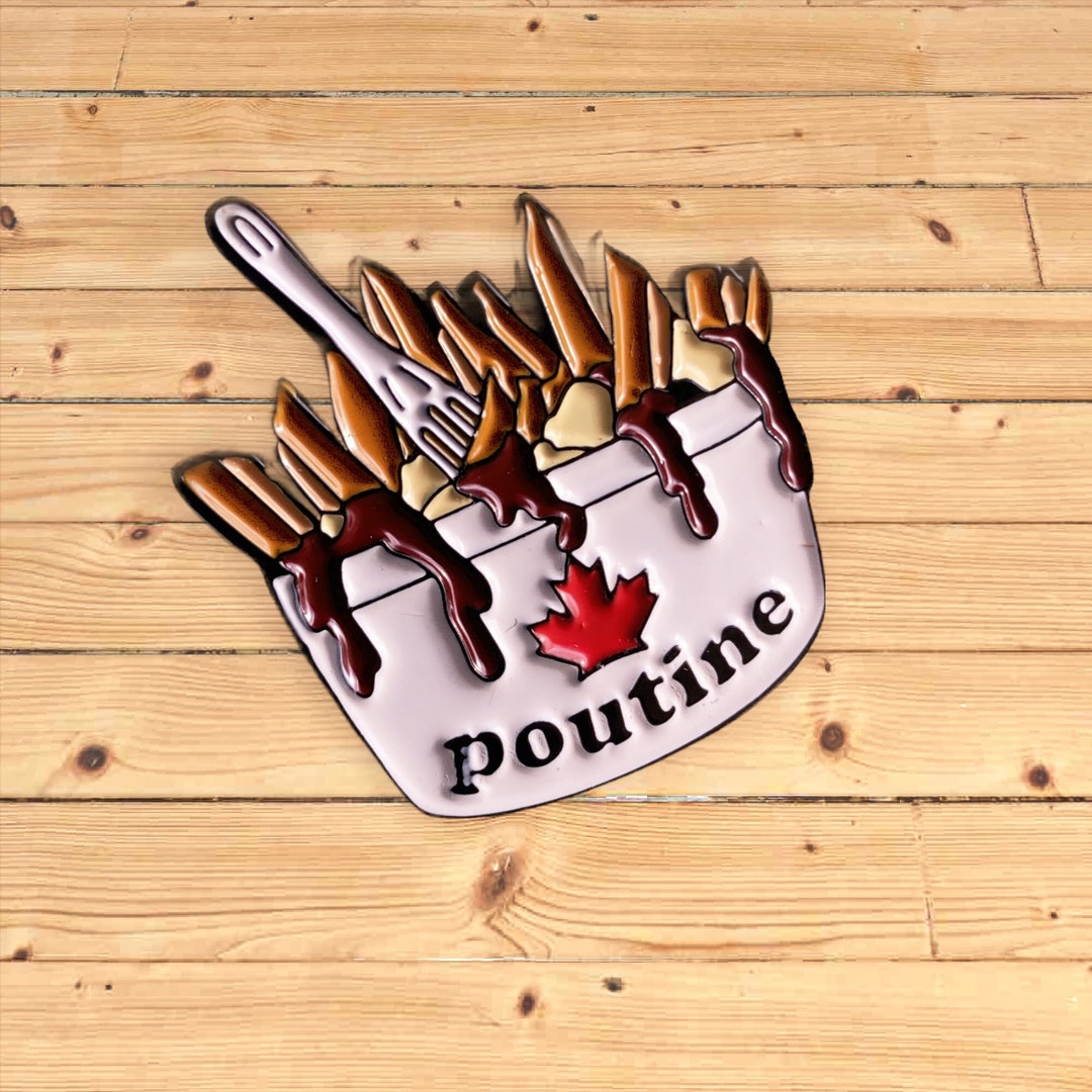 Poutine Canada Soft Enamel Pin - Poutine Lover Gift - 1x1" - Etsy