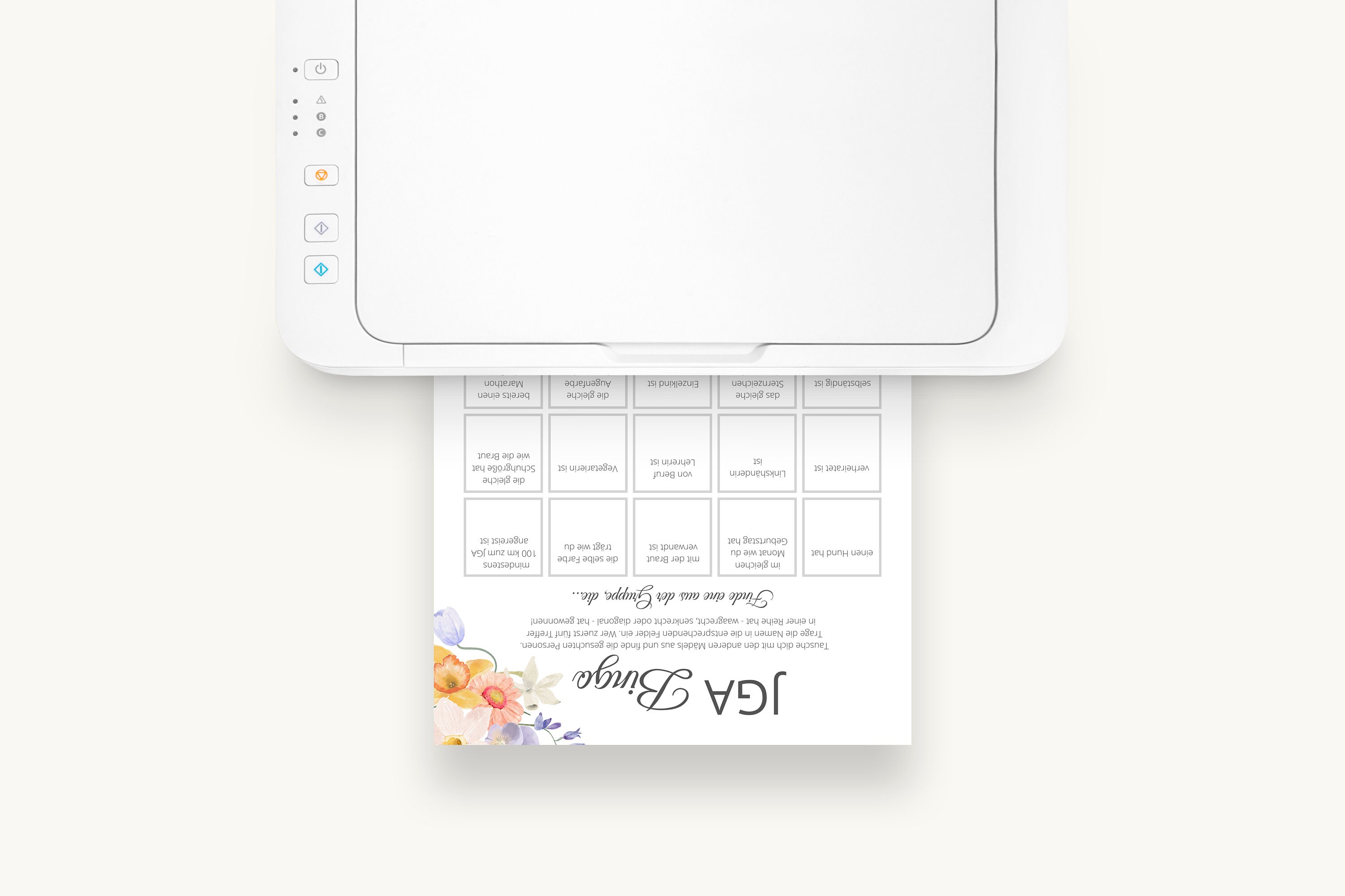 JGA Bingo, Junggesellinnenabschied Spiel zum Ausdrucken, Sofort ...