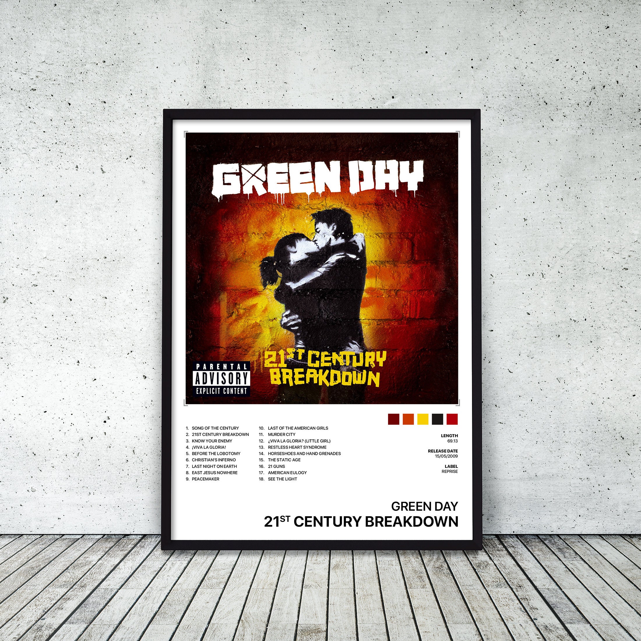 Green Day 21st Century Breakdown Album Cover Art Poster Print | Etsy