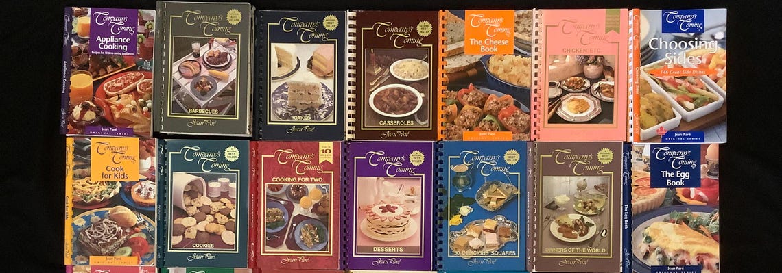 Vintage COMPANY'S COMING Cookbooks. 1986-2008. Jean Pare Original ...
