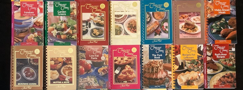 Vintage COMPANY'S COMING Cookbooks. 1986-2008. Jean Pare Original ...