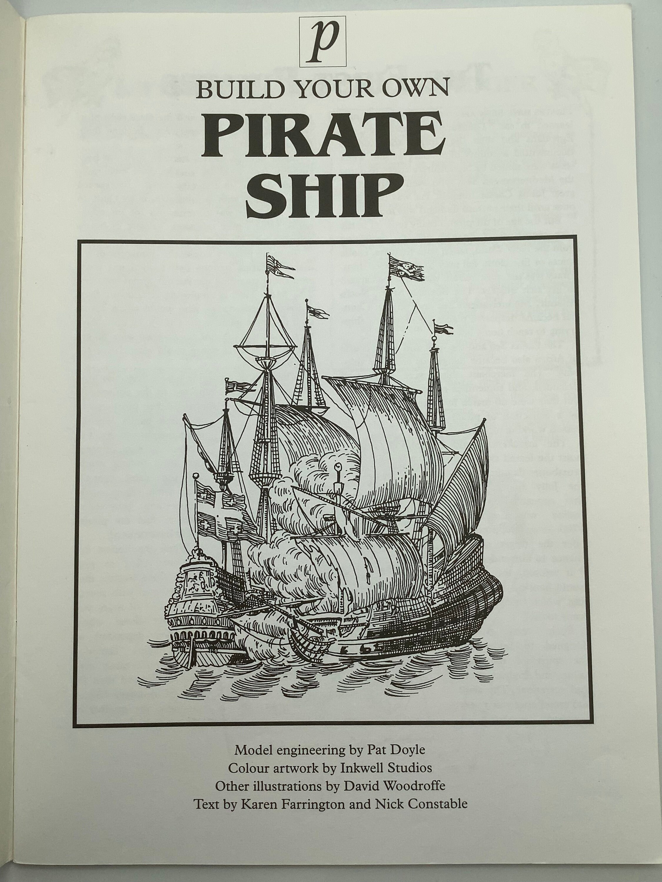 Build Your Own PIRATE SHIP. as New. 2003 Parragon Publishing. Pat Doyle ...