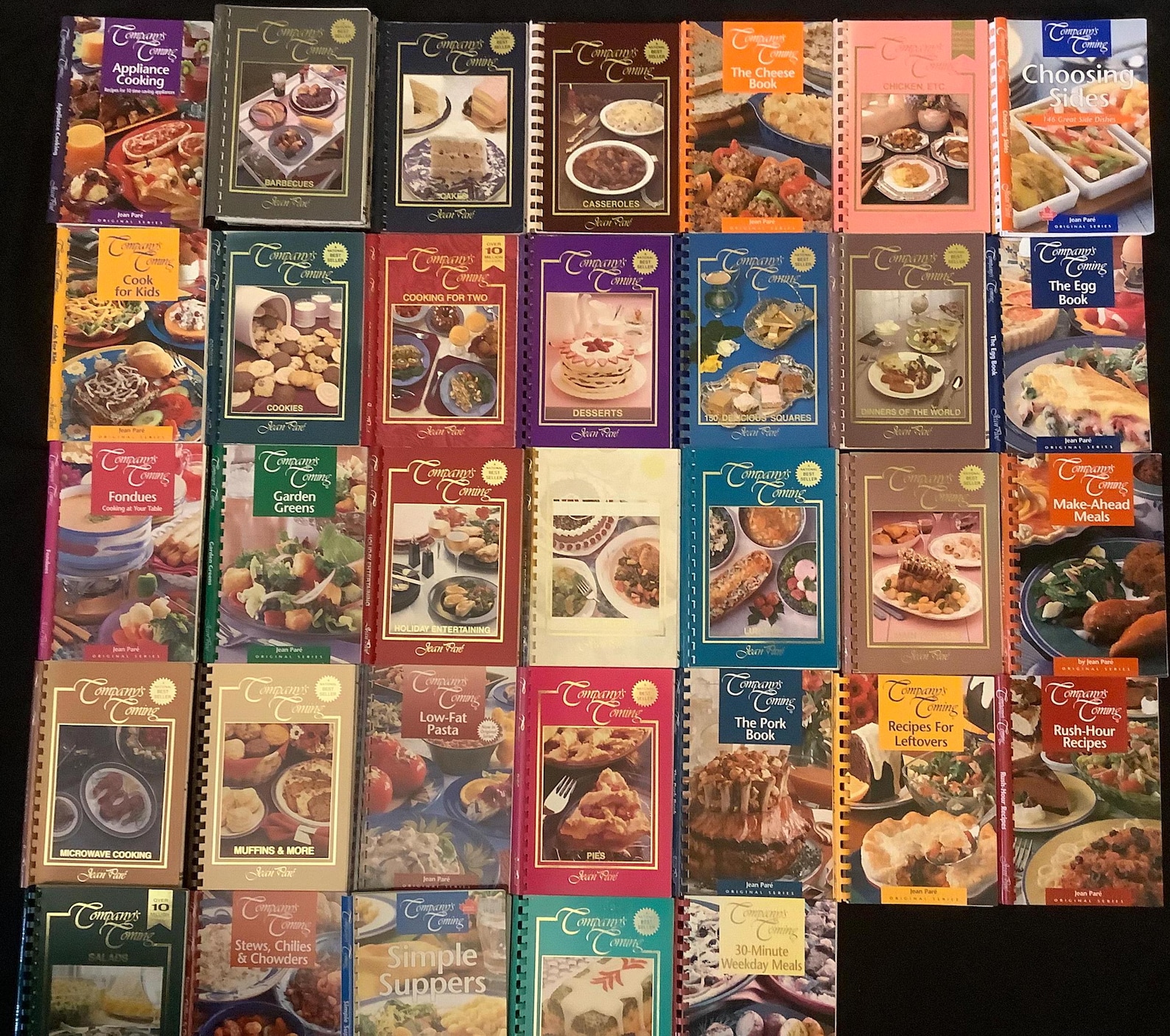 Vintage COMPANY'S COMING Cookbooks. 1986-2008. Jean Pare Original ...