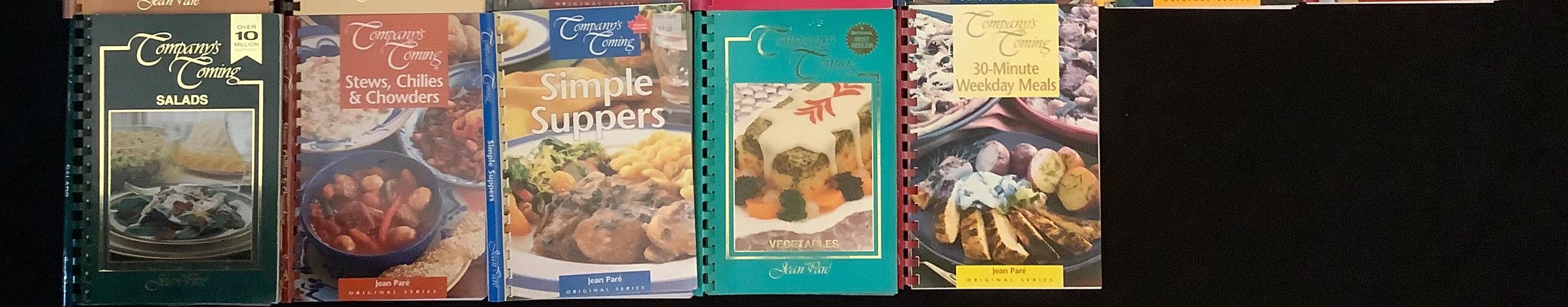 Vintage COMPANY'S COMING Cookbooks. 1986-2008. Jean Pare Original ...