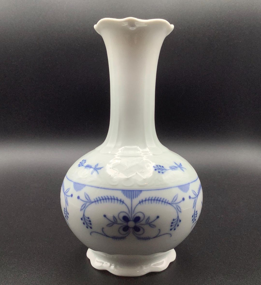 1960-1970 SCHUMANN ARZBERG Bavaria Germany Indian Blue Echt Cobalt Vase ...