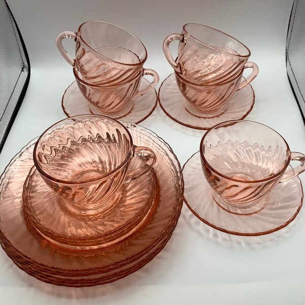 Pink Glassware - Etsy