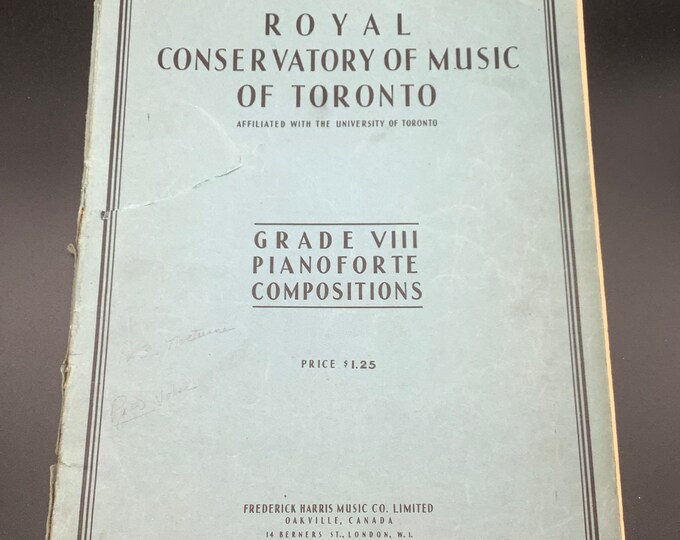 Royal Conservatory of Music of Toronto, Grade 8 Piano Compositions Exam ...