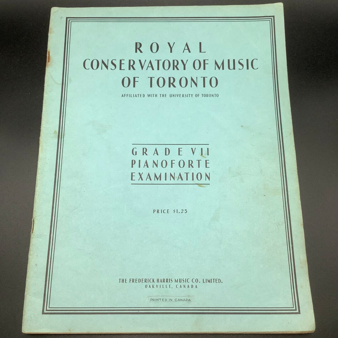 Royal Conservatory of Music Grade 7 Piano Examination Book - Etsy
