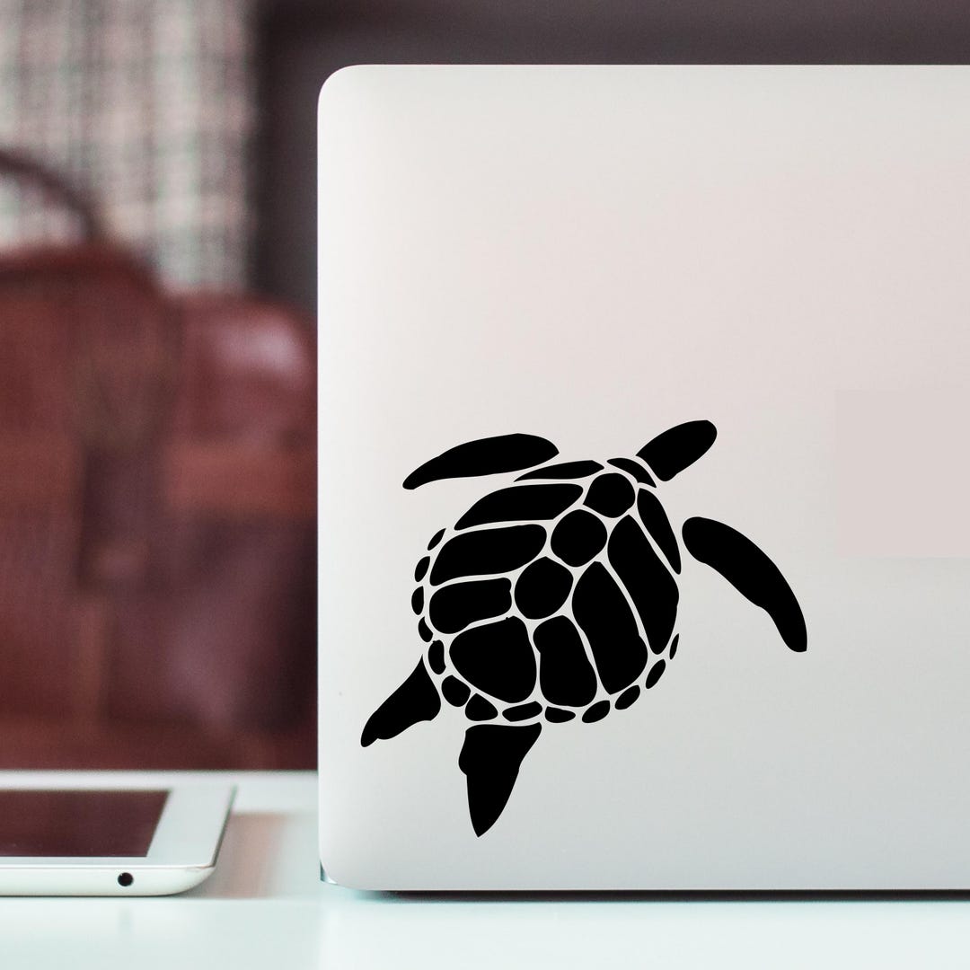 Sea Turtle Tortoise Waterproof Sticker Vinyl Decal for Phone Laptop ...