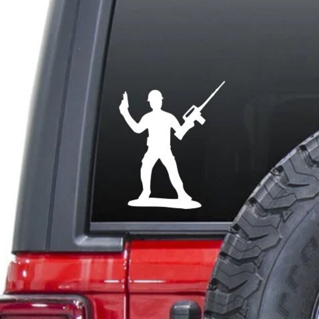 Team Leader Army Man Toy Soldier Waterproof Sticker Vinyl Decal for ...