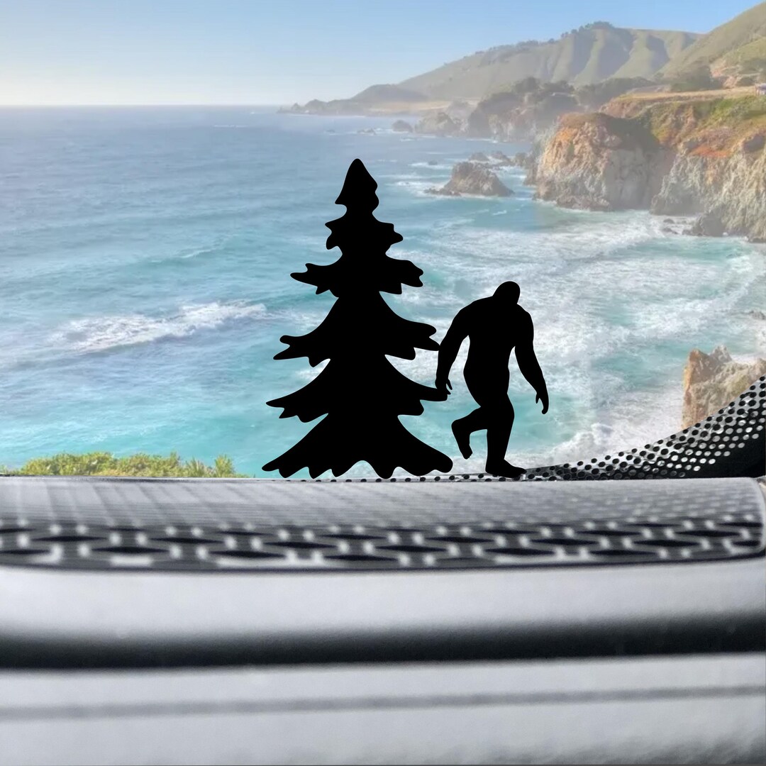 Sasquatch Bigfoot in Forest With Tree | Easter Egg Decals | Car ...