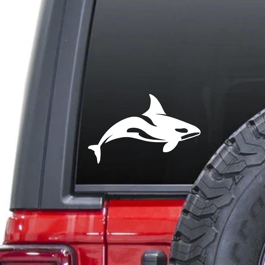 Orca, Killer Whale Waterproof Vinyl Decal Sticker for Phone, Laptop ...