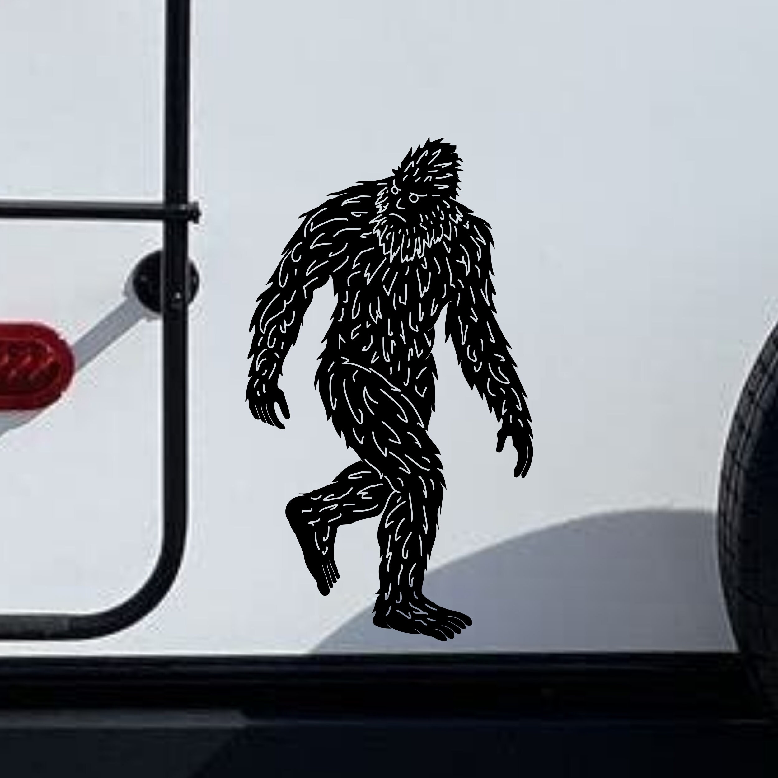 Hairy Sasquatch, Big Foot, Waterproof Sticker | Vinyl Decal | for RV ...