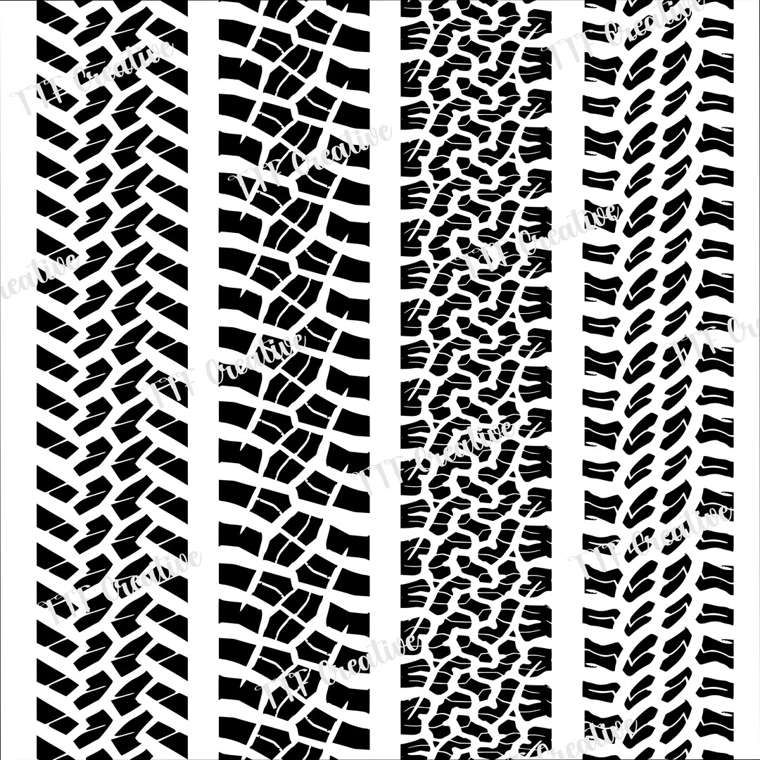 BF Goodrich, Pro Comp, Nitto Trail Set of 4 Tire Tracks Digital ...