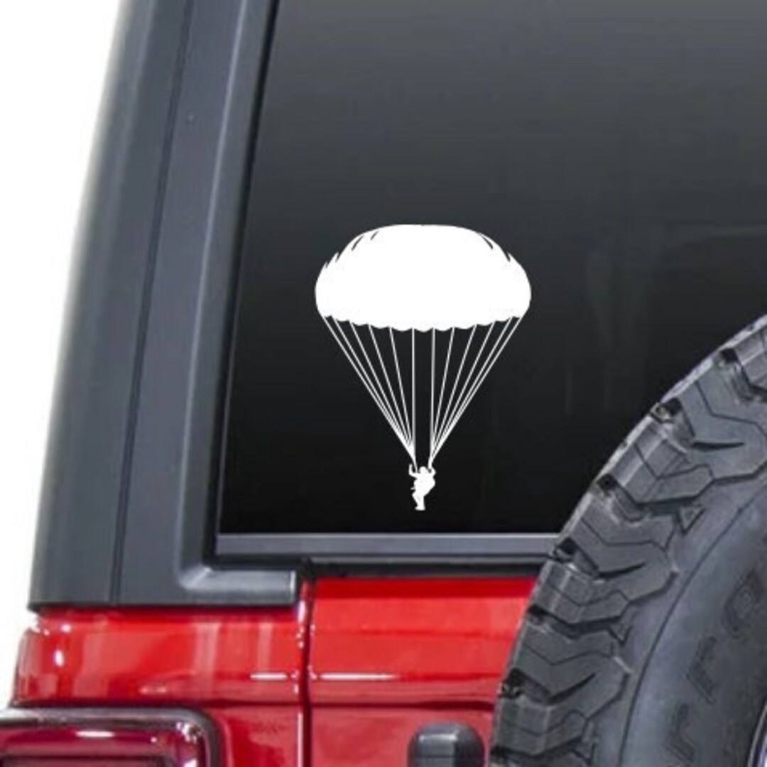 Paratrooper With Pack Army Men Toy Soldiers Waterproof Sticker Vinyl ...